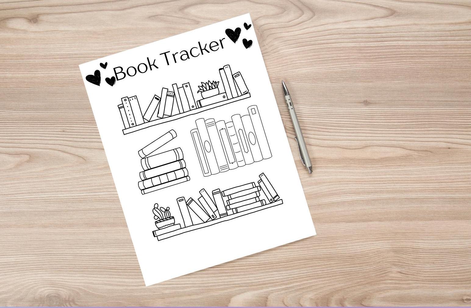 Printable Book Tracker Sheets. Digital Book Tracker. Book Tracker for ...