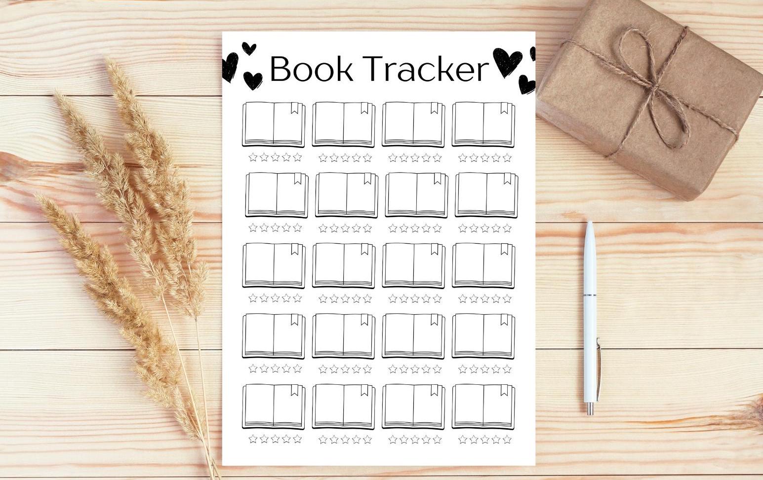 Printable Book Tracker Sheets. Digital Book Tracker. Book Tracker for ...