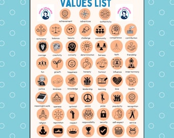 Personal Values Prompt Journal - Etsy