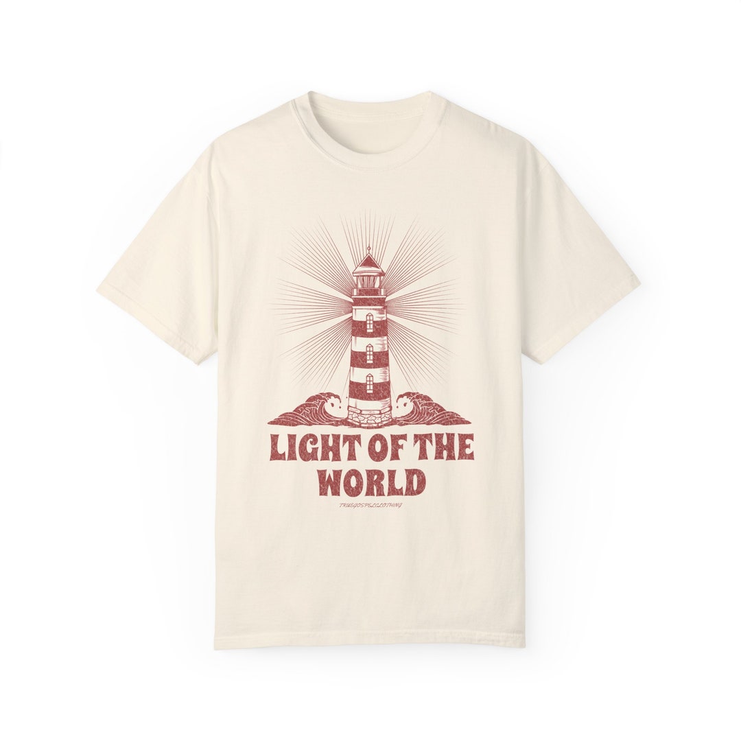 Light of the World Lighthouse T-shirt by Truegospelclothing Christian ...