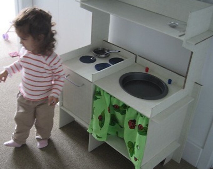 Build a Cardboard Play Kitchen - Etsy