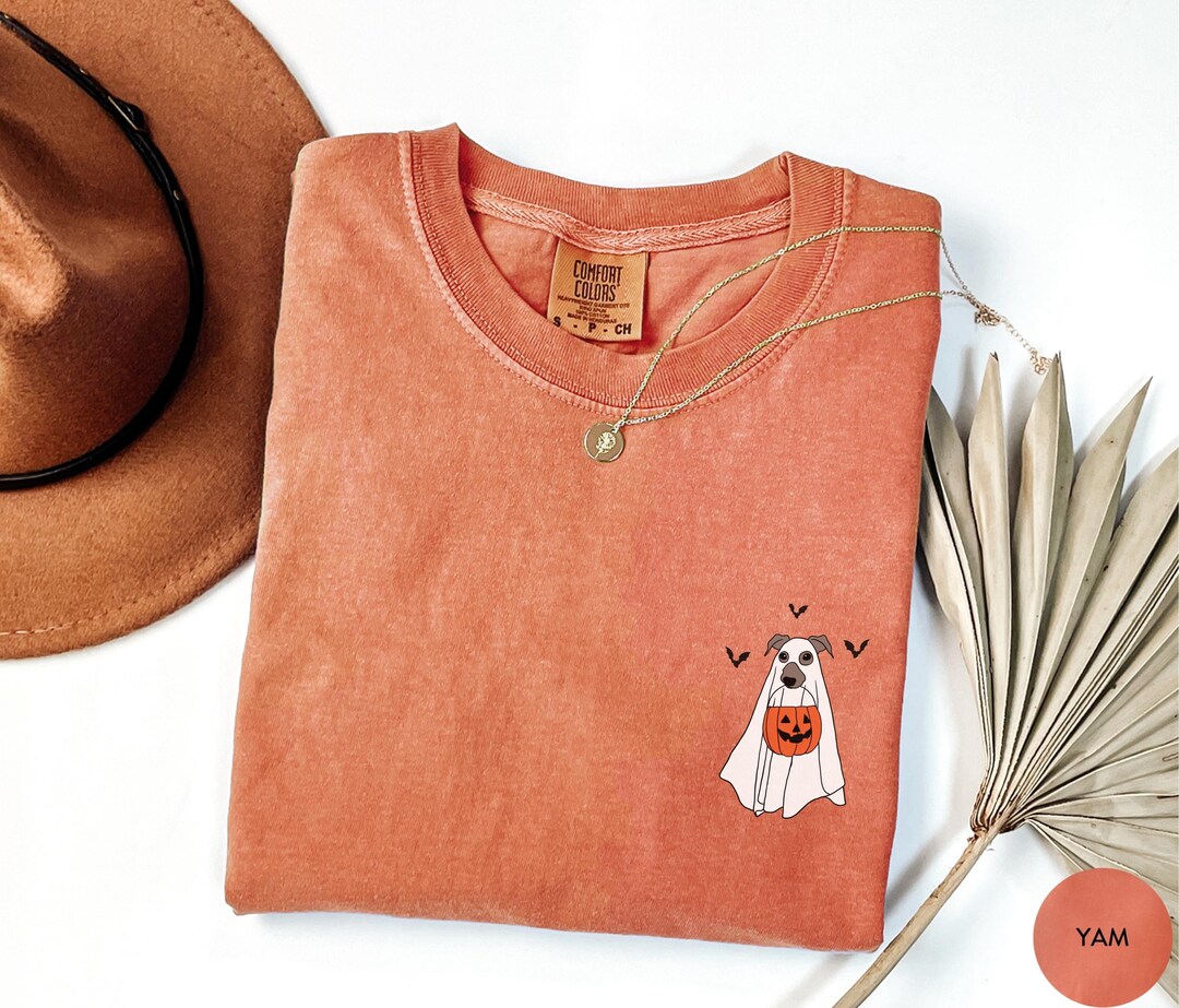 Comfort Colors® Italian Greyhound Ghost T- Shirt, Halloween Dog T-shirt ...