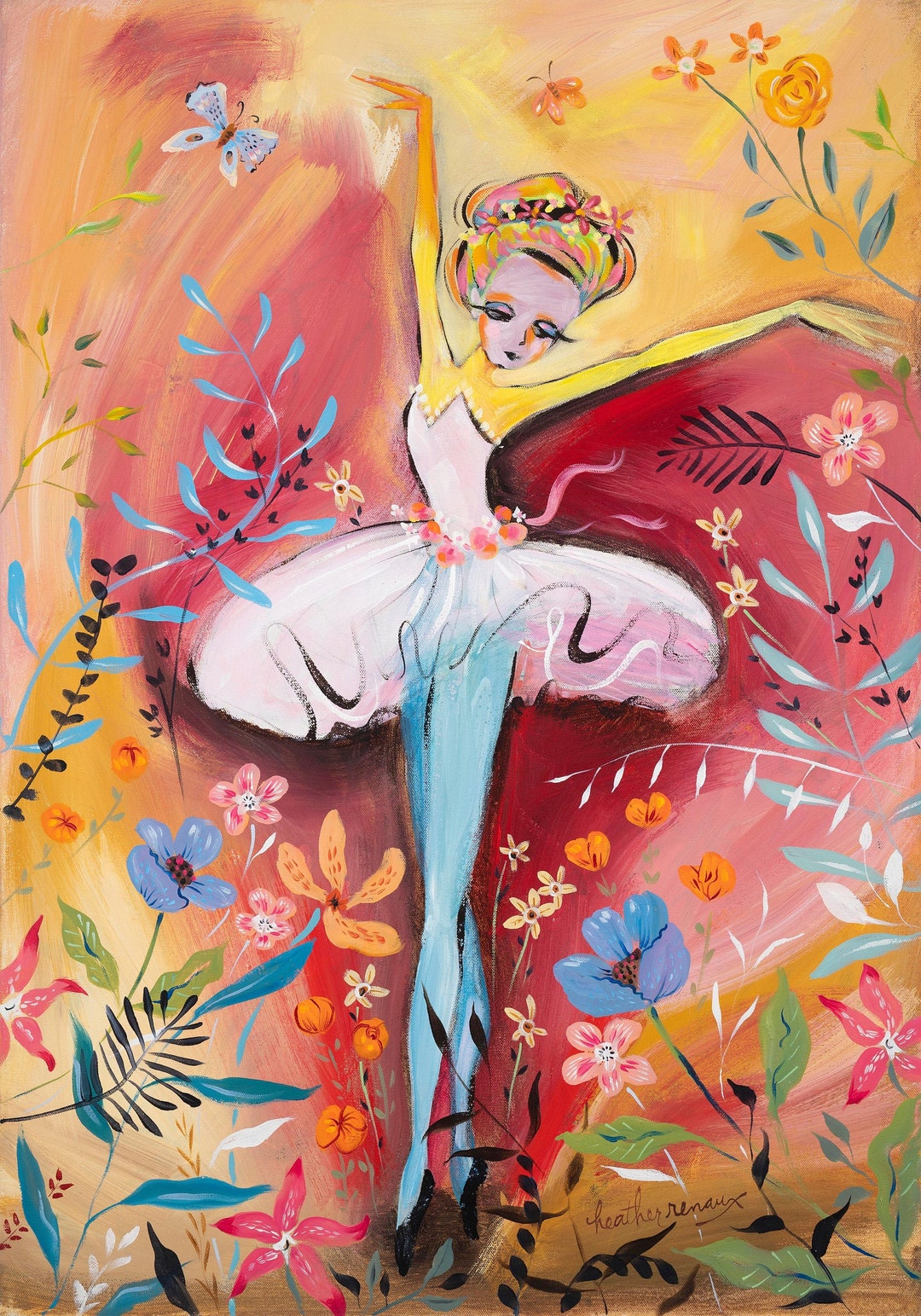 Ballerina, Spring Bloom Flowers, Butterflies, Dancer, Ballet Dancer ...