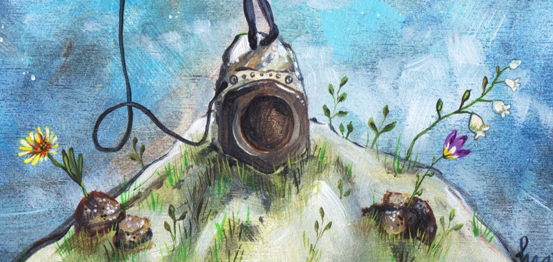 Ram Girl Playing Electric Guitar Pop Surrealism - Etsy