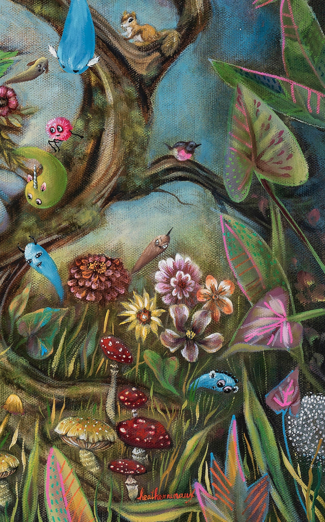 Resting, Meditation Art, Woodland, Art, Meditating With Nature, Birds ...