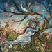 Resting, Meditation Art, Woodland, Art, Meditating With Nature, Birds ...