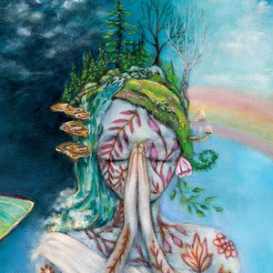 Cloud Goddess, Prayer Pose, Women Power, Girl Power, Sisterhood, Women ...