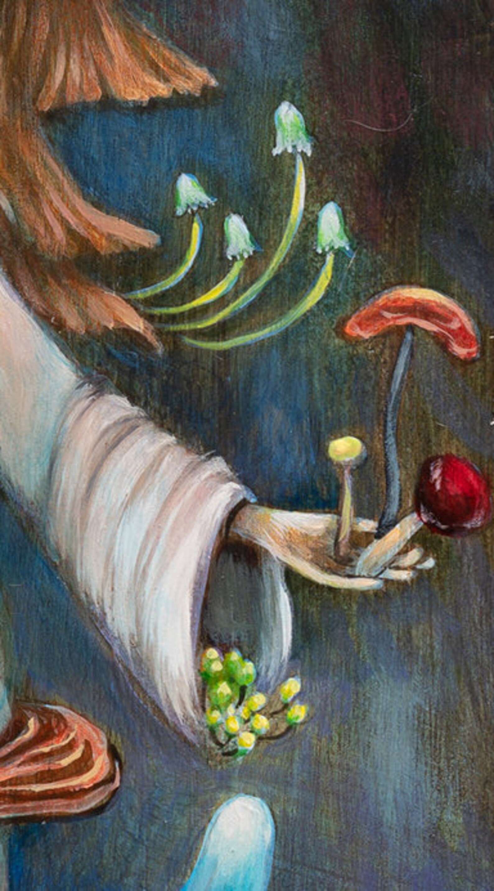 Mushroom Print Mushroom Saint Magic Mushroom Art Nature - Etsy