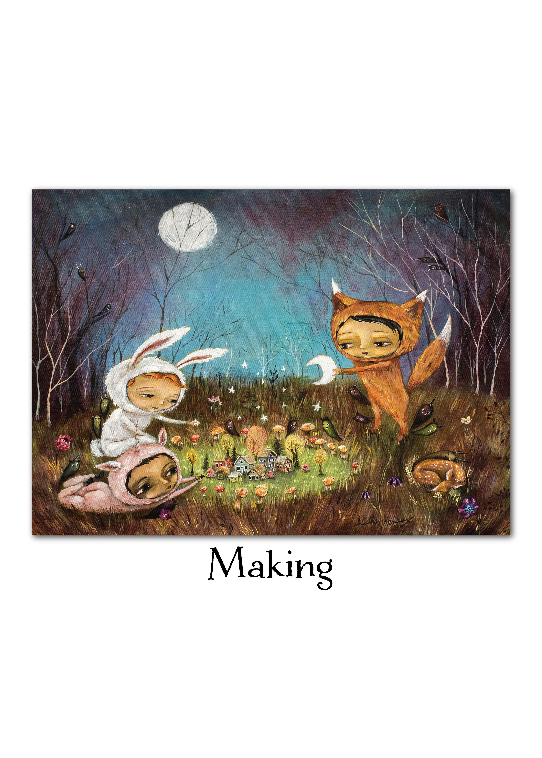 Mini Prints Set of 5 Art Postcard Gift Set 5x7 Art Prints | Etsy