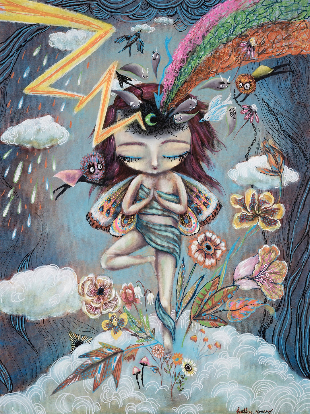 Monkey Mind, Meditation Art, Clouds, Art, Meditating With Nature ...