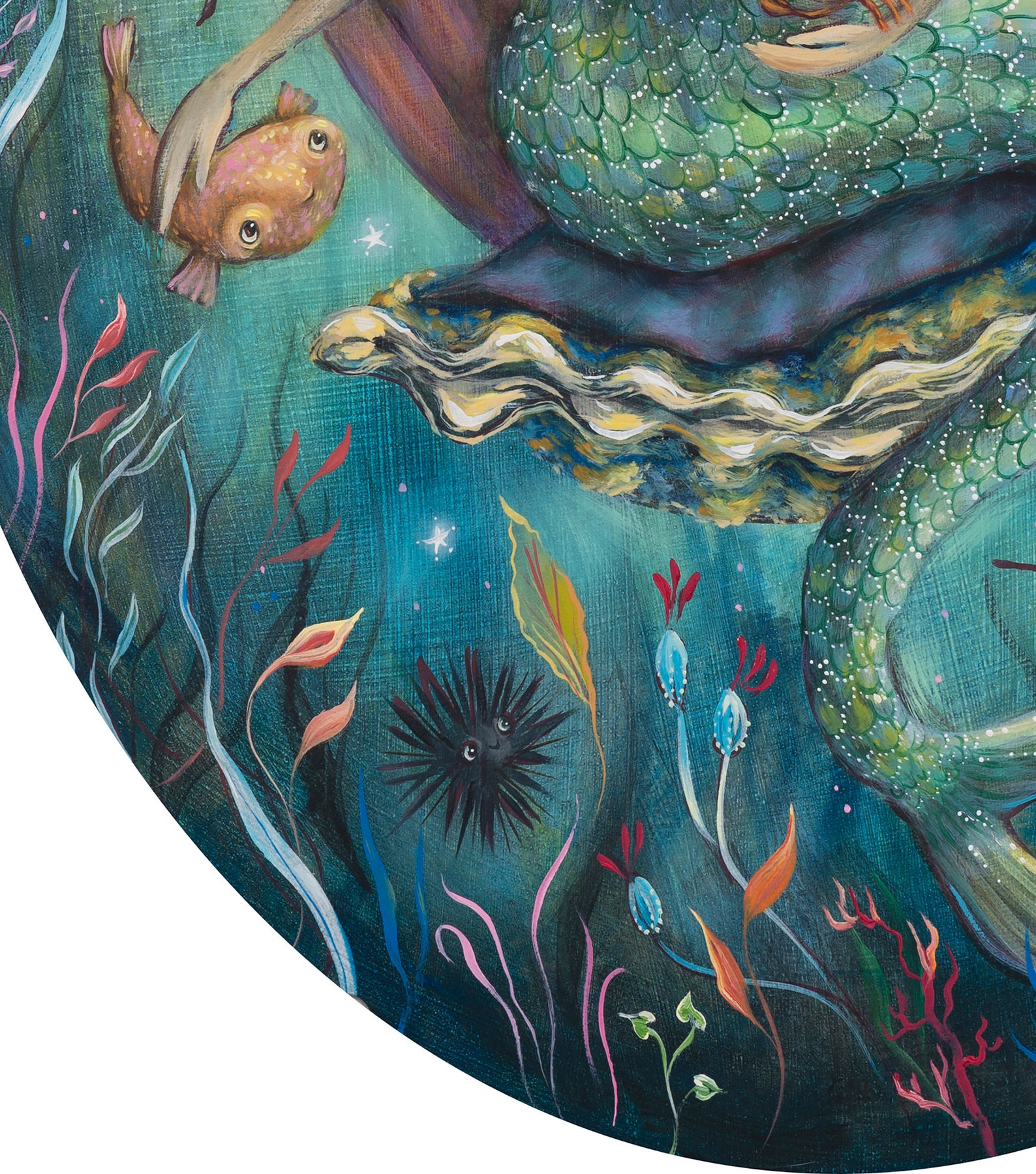 Mermaid, Octopus, Sea Urchin, Seahorse, Puffer Fish, Pearl, Underwater ...