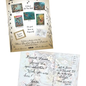 Mini Prints Set of 5 Art Postcard Gift Set 5x7 Art Prints - Etsy