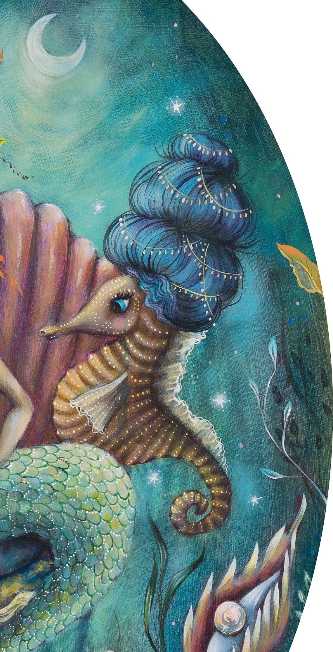 Mermaid, Octopus, Sea Urchin, Seahorse, Puffer Fish, Pearl, Underwater ...