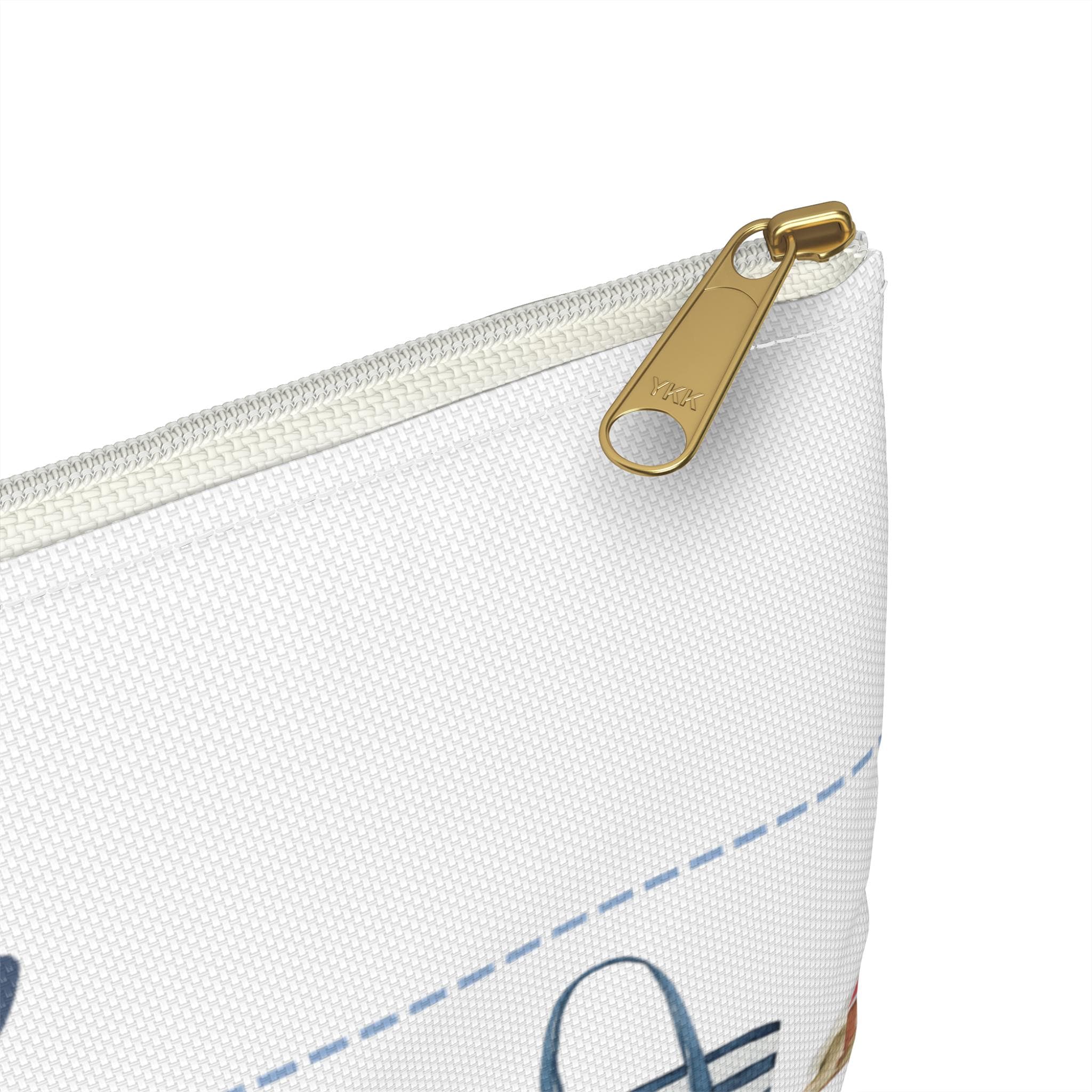 Custom Coastal Coquette Accessory Pouch; New England, Nantucket, Cape ...