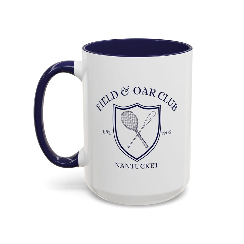 Nantucket Field & Oar Club Accent Coffee Mug (11, 15oz) - Etsy