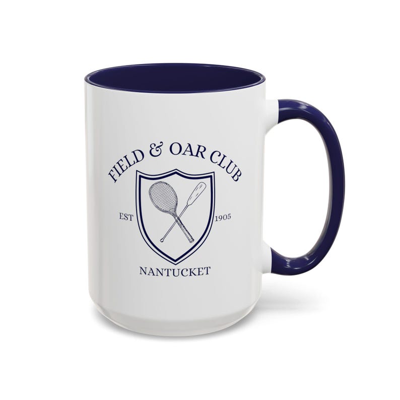 Nantucket Field & Oar Club Accent Coffee Mug (11, 15oz) - Etsy