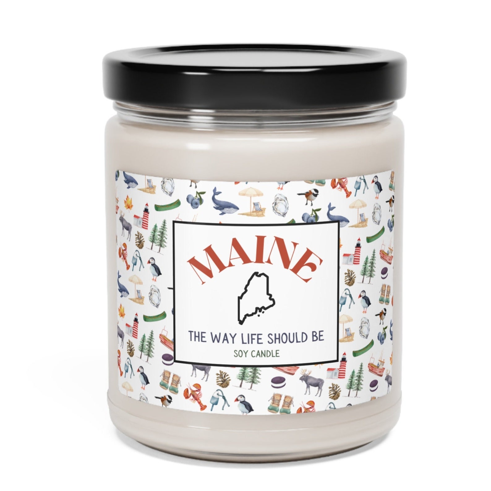 Maine Candle; the Way Life Should Be; Maine Housewarming; Maine Gift ...
