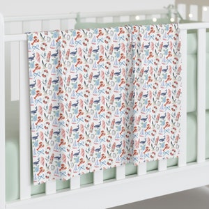 Coastal Coquette Baby Swaddle Blanket; New England Baby Gift ...