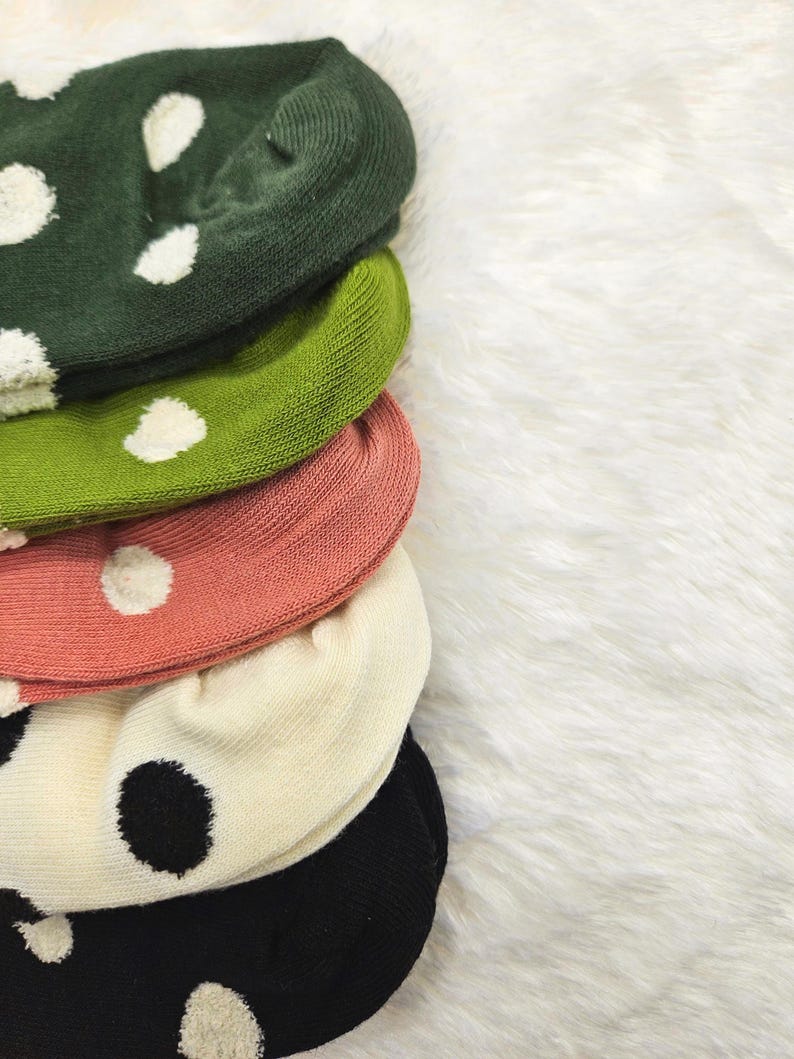 K-premium Polka Cotton Socks - Etsy