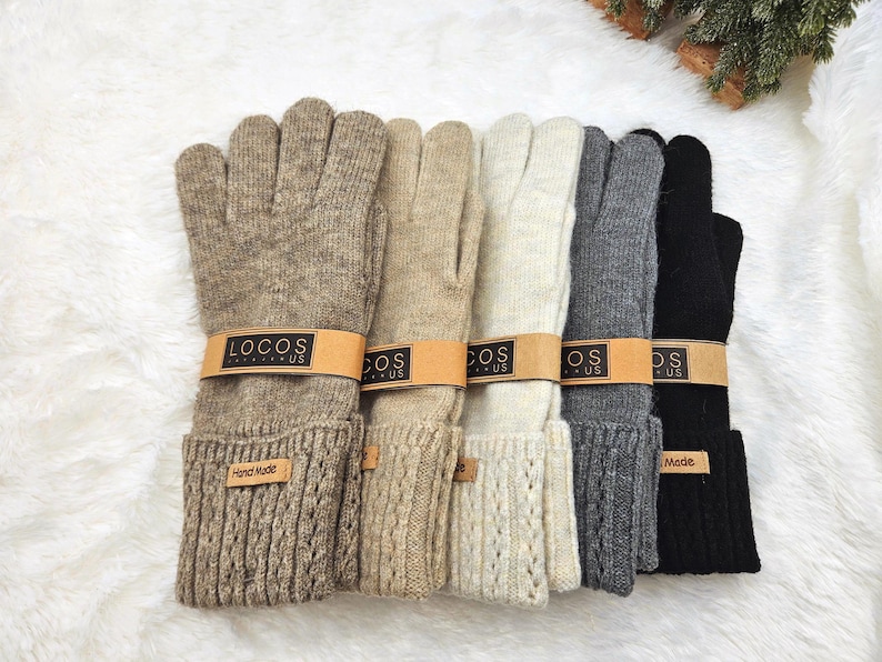 K-premium Hand Made Wool Women Gloves - Etsy
