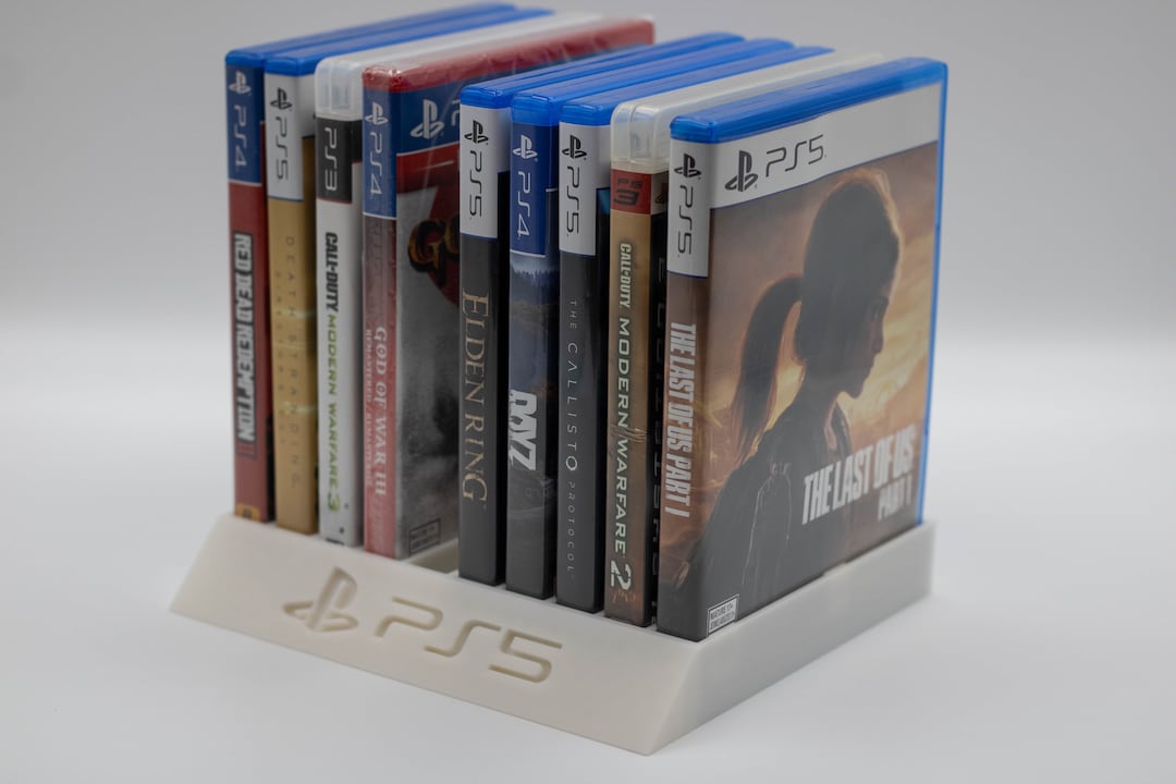 Playstation 5 Game Case Holder Full Back Hold up to 10 Games - Etsy