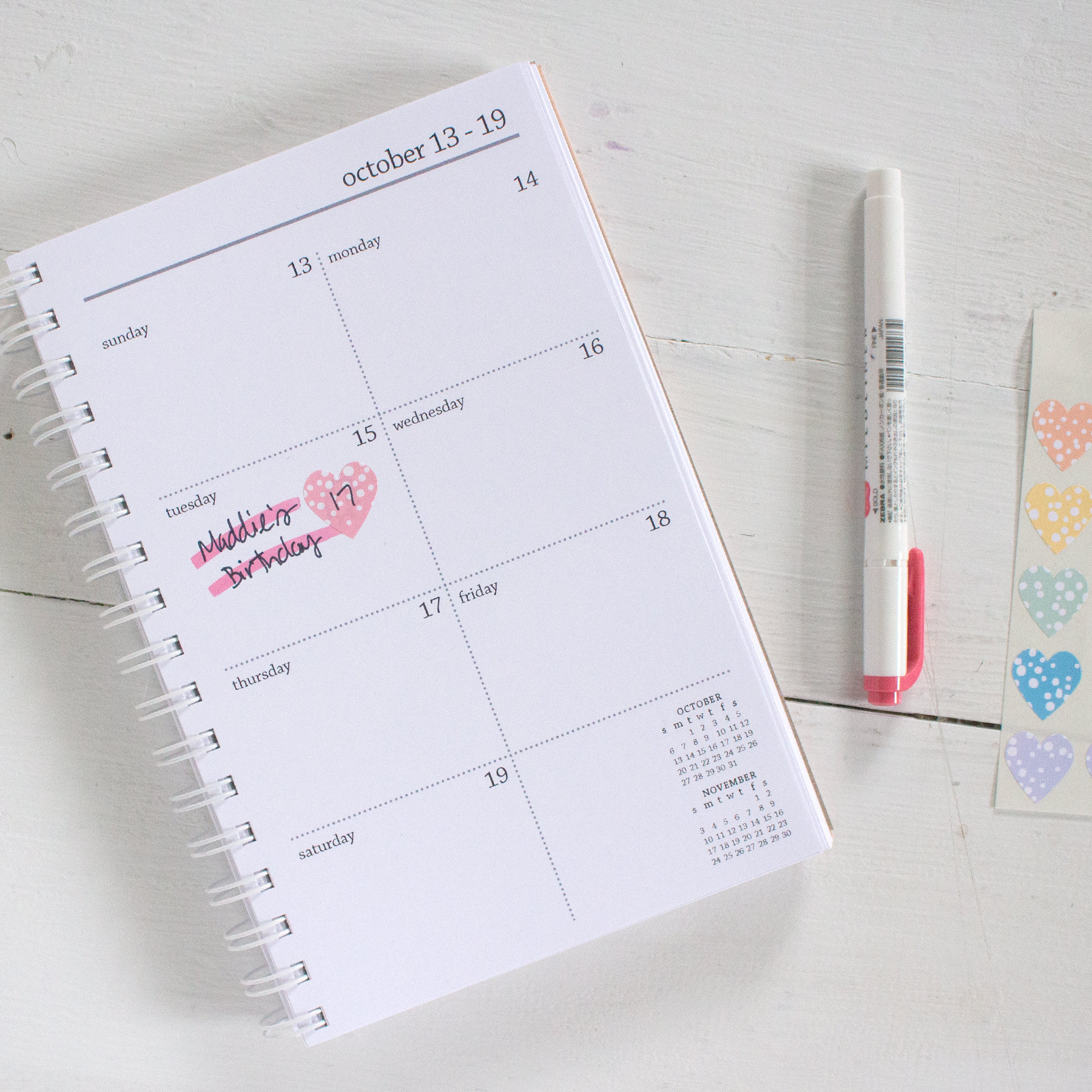 Spiral Weekly Planner Start Any Month | Etsy