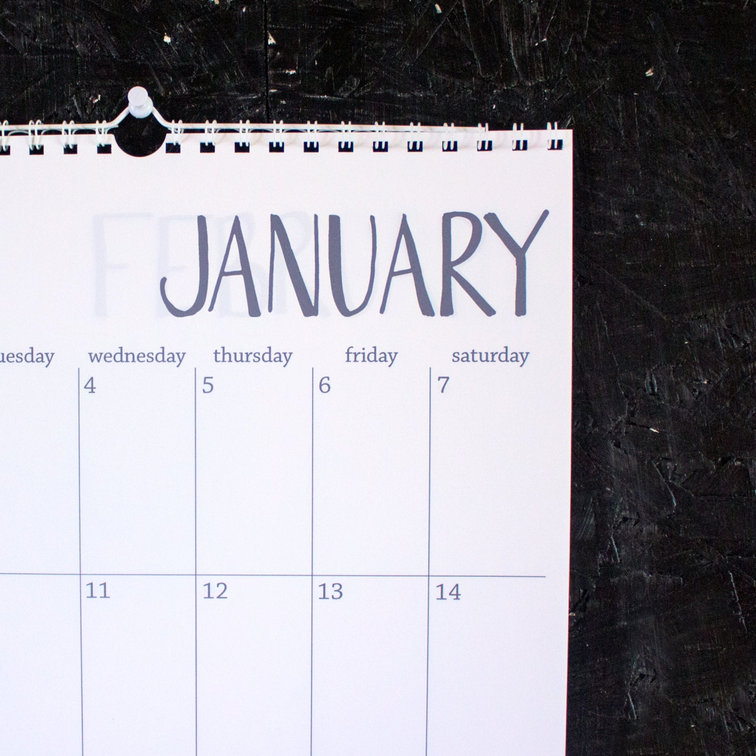 Large Wall Calendar - You Choose the Start Month | 12 Months - Etsy