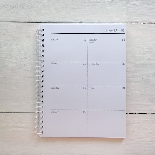 2 Year Small Kraft Monthly Spiral Planner Start Any Month | Etsy