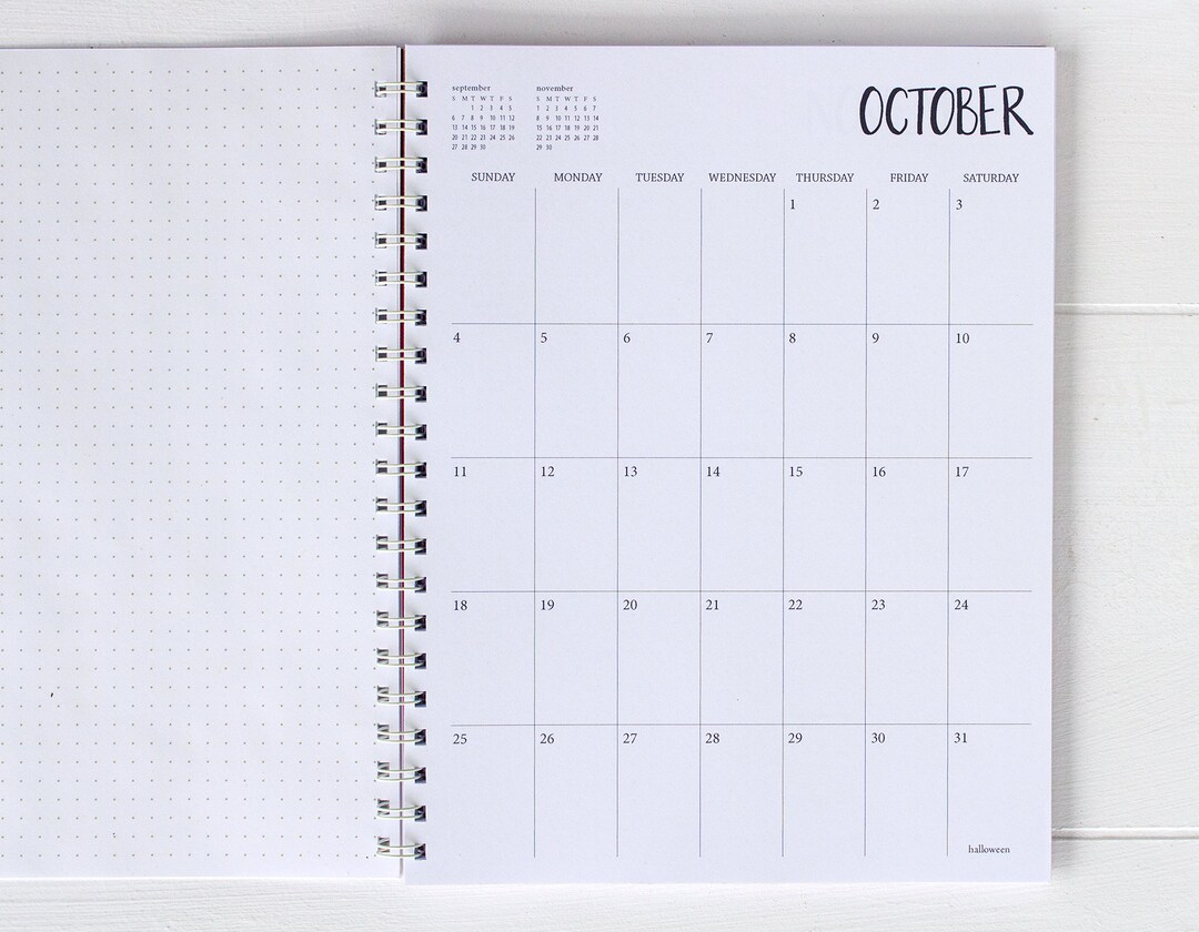 5 Year Large Monthly Spiral Planner - Start Any Month - Etsy