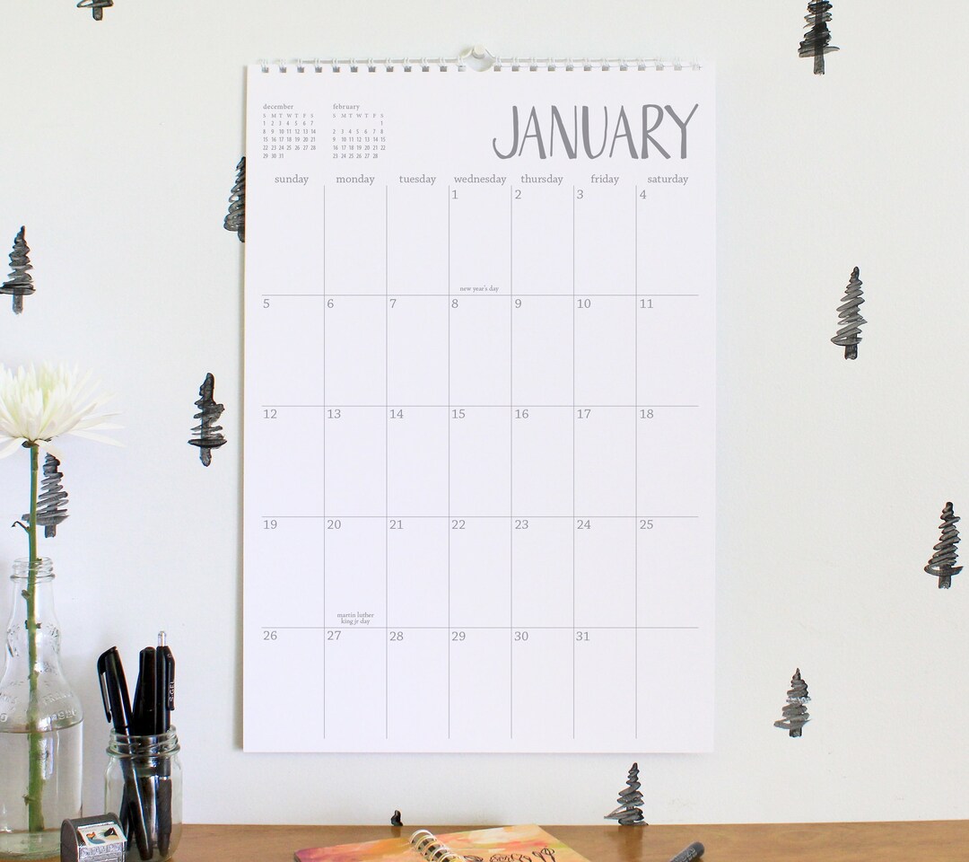 2024/2025 18 Month Large Wall Calendar - Etsy
