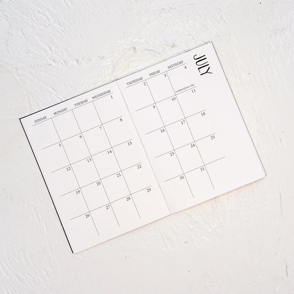 2026 Monthly Pocket Calendars - Etsy