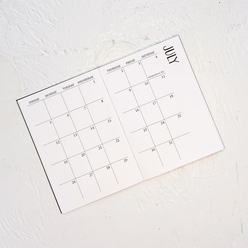 Monthly Planner Mini Book - Etsy