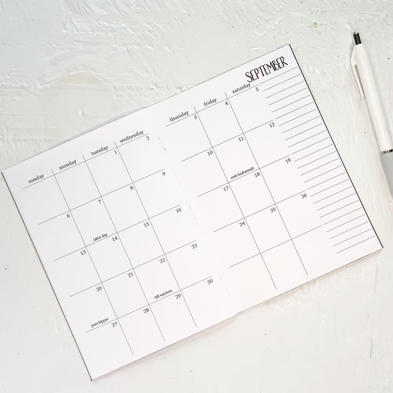 Monthly Planner and Cover - Etsy