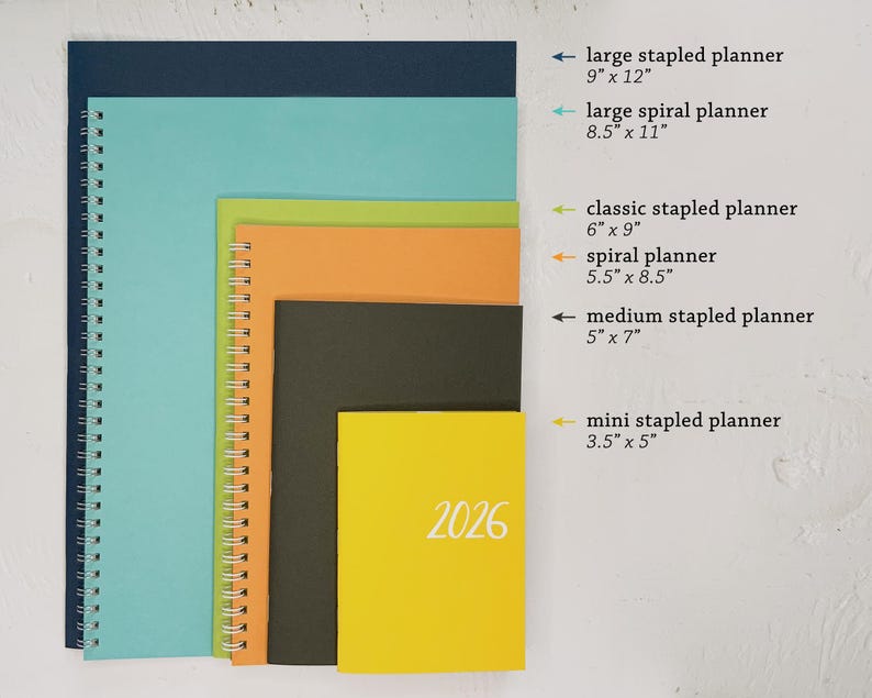 2026 5x7 Monthly Planner | B6 Size - Etsy
