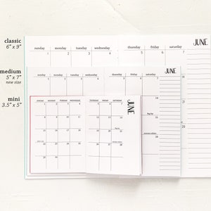 2025 5x7 Kraft Monthly Planner | B6 Size - Etsy