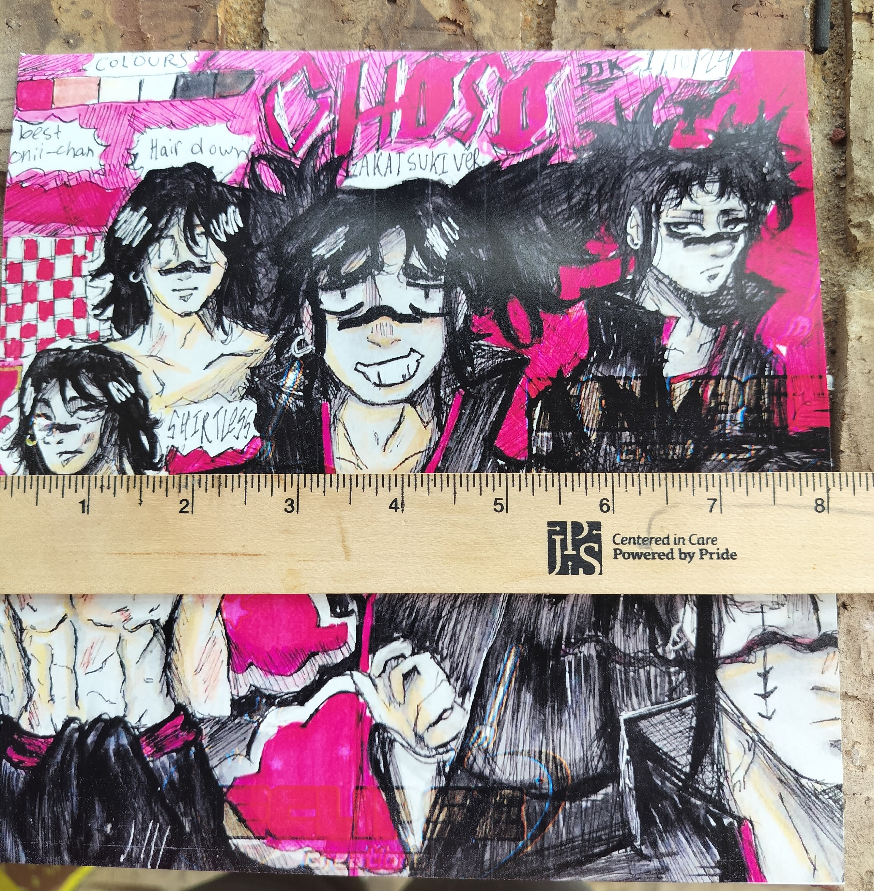 Choso Kamo, Jujutsu Kaisen Anime Print 8x8, Hand-drawn Print, on 8x8 ...