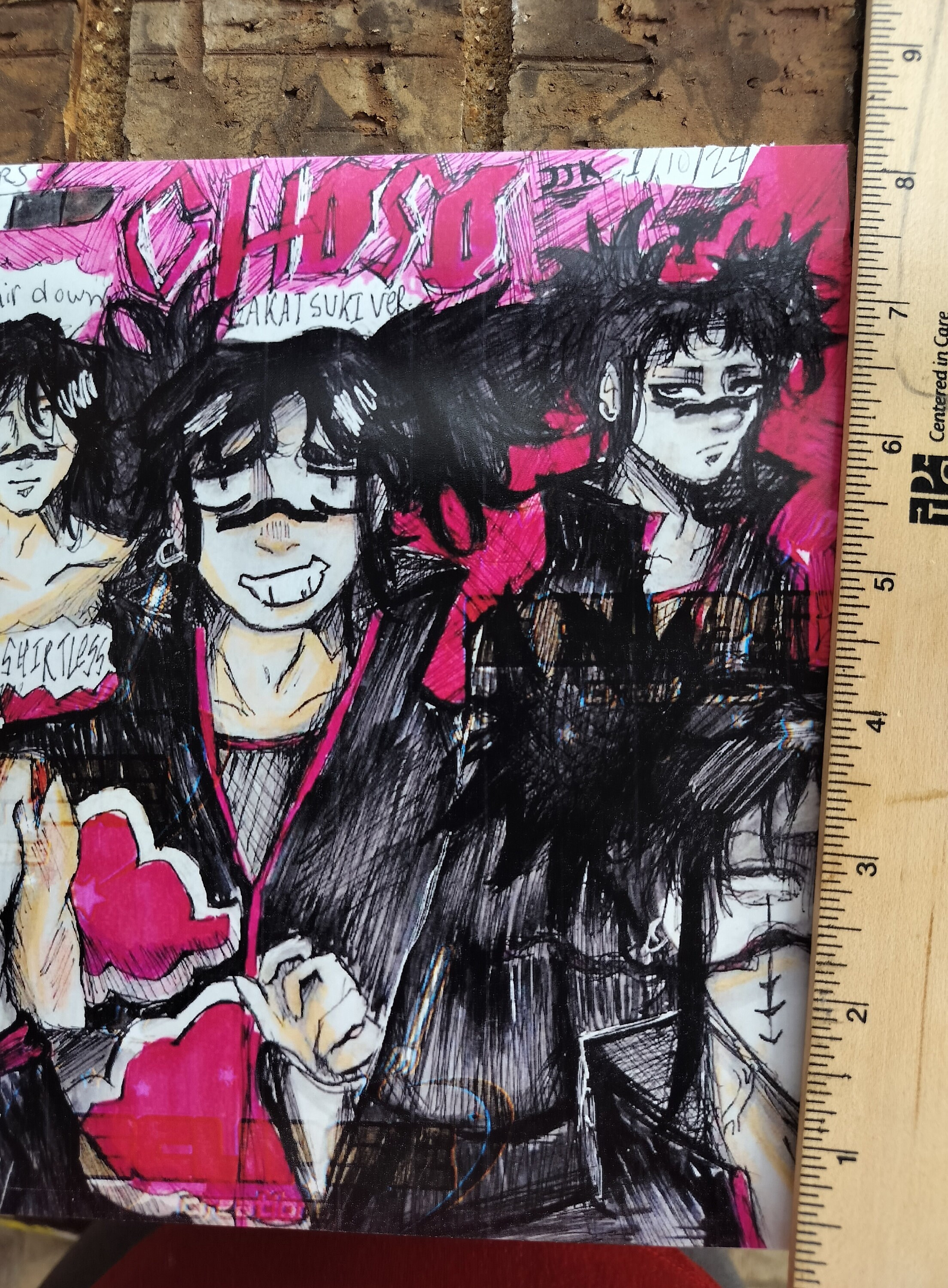 Choso Kamo, Jujutsu Kaisen Anime Print 8x8, Hand-drawn Print, on 8x8 ...