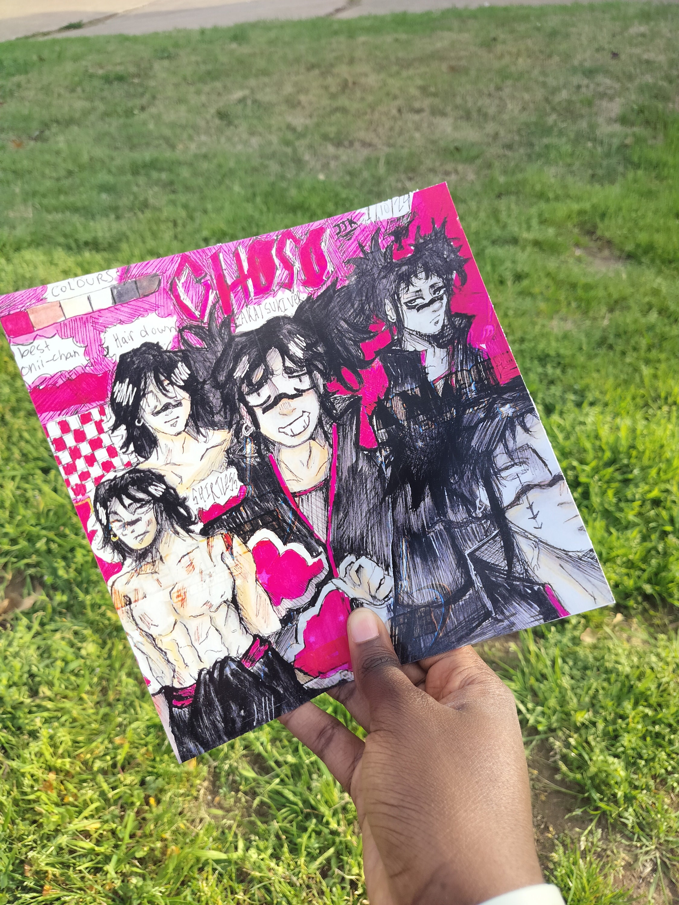 Choso Kamo, Jujutsu Kaisen Anime Print 8x8, Hand-drawn Print, on 8x8 ...