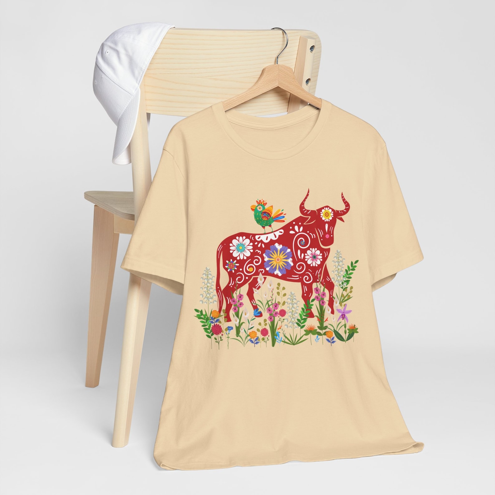 El Toro T-shirt, Floral Bull, Mexican Art Shirt - Etsy