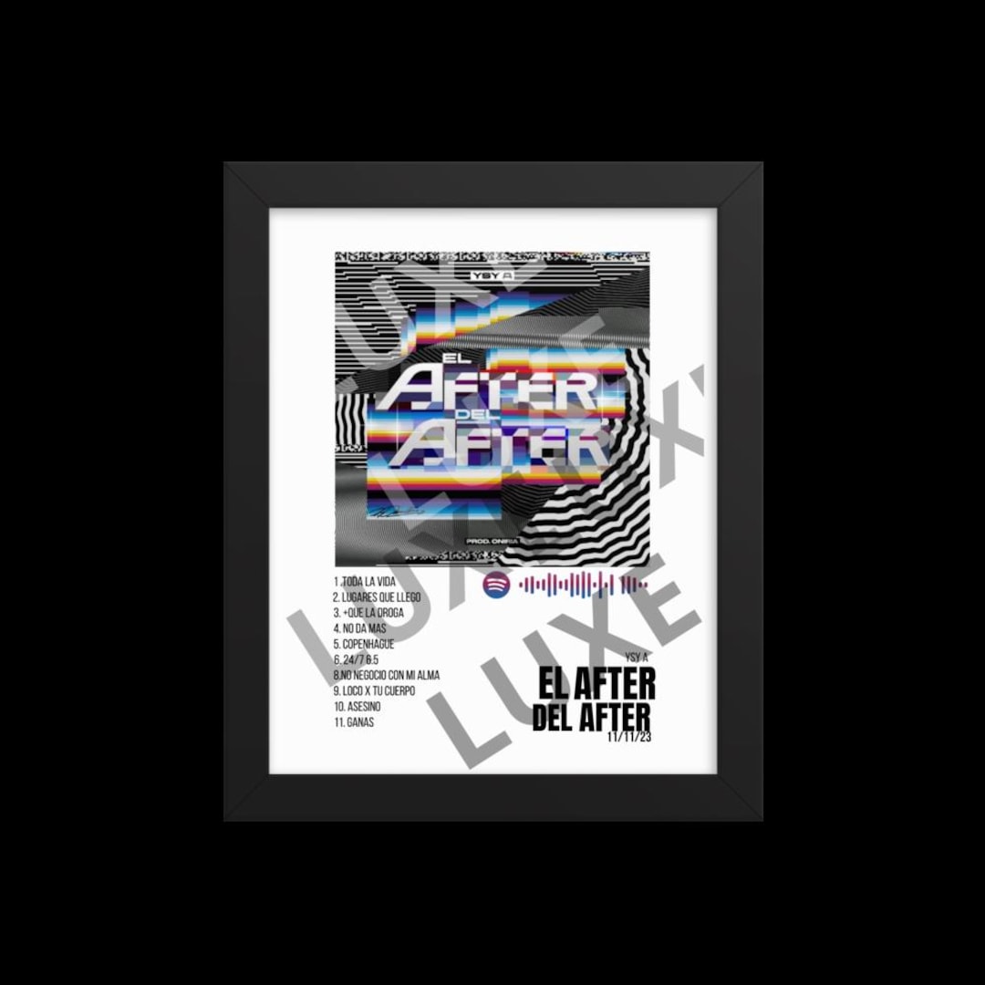 YSY A / El After Del After / Digital Printable, Album Cover, Poster - Etsy