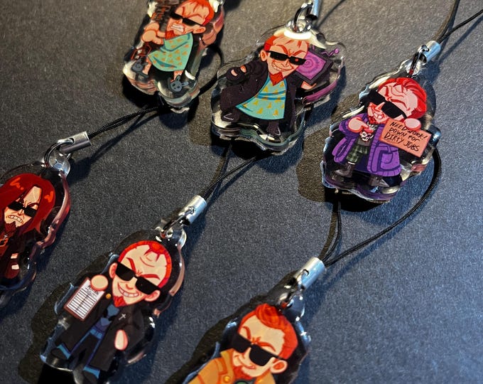 Postal Games Dude Phone Keychains - Etsy