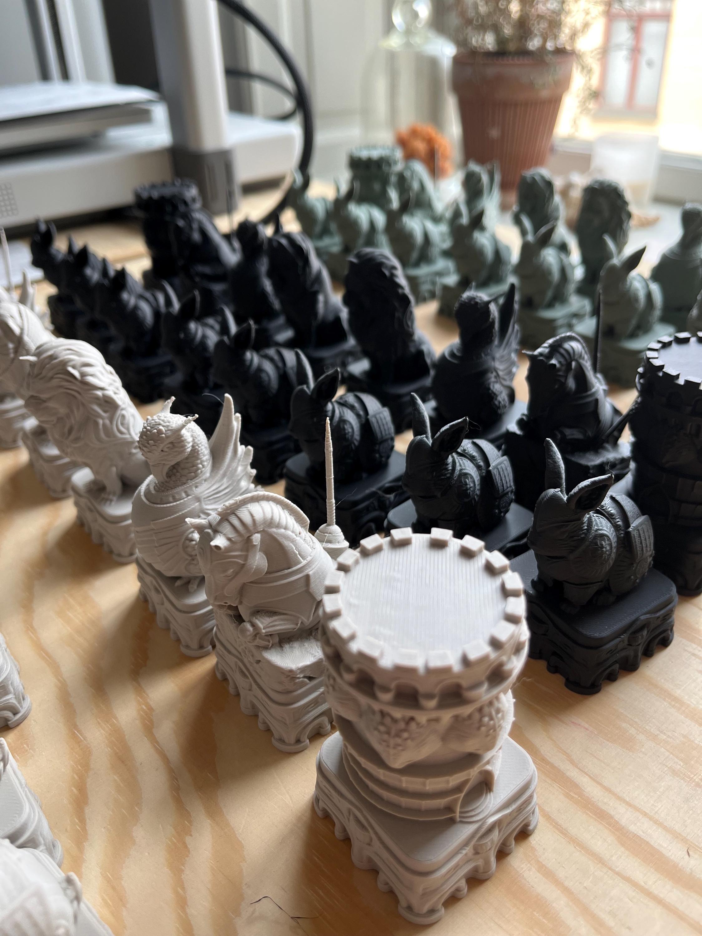 Fantasy Animal Chess Set - Etsy