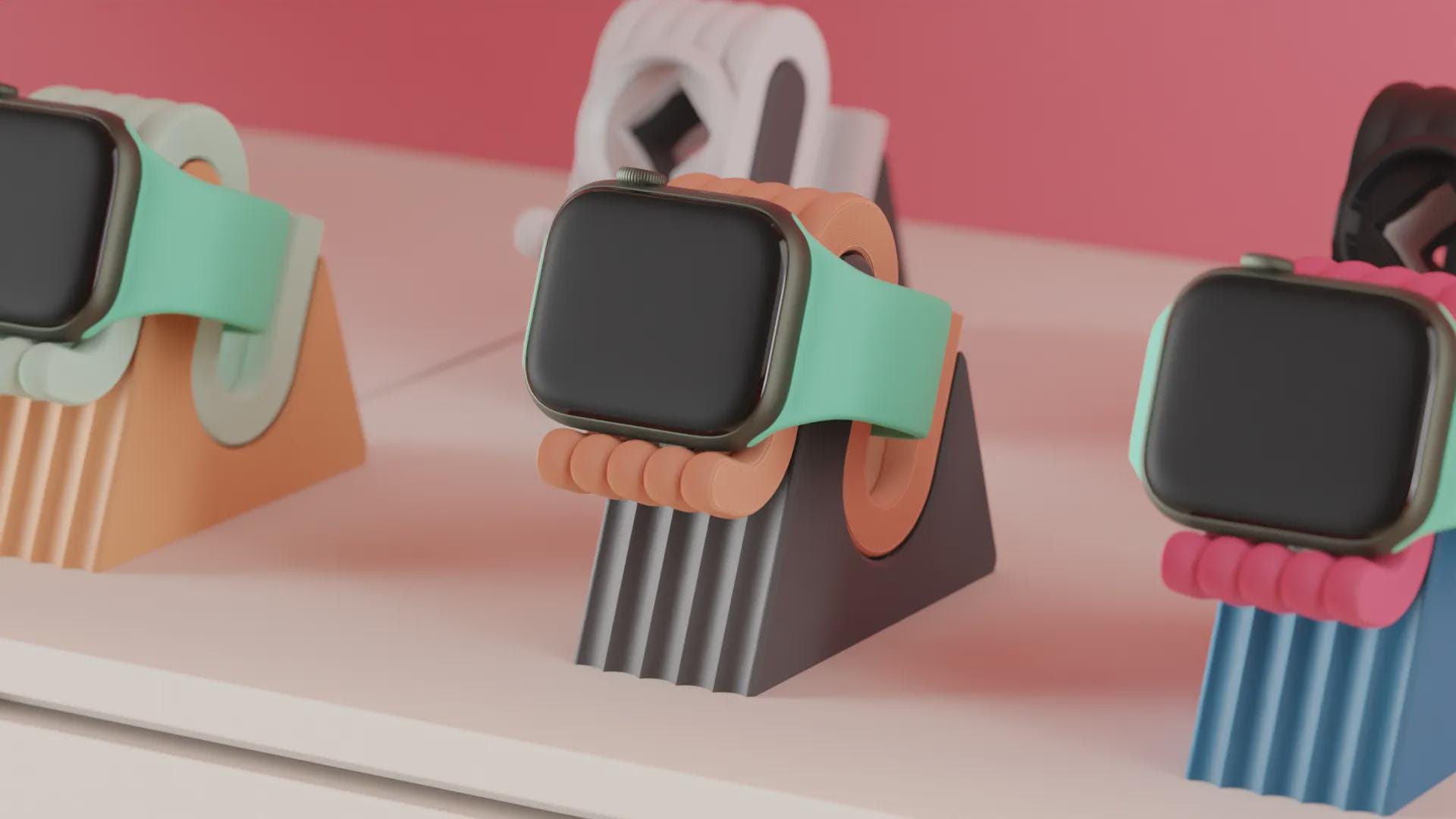 Apple Watch Charging Stand Modern Design Holder Dock - Etsy