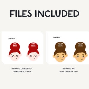 Scrunchie Thank You Card | Scrunchie Favor Printable | Favour, Thank ...