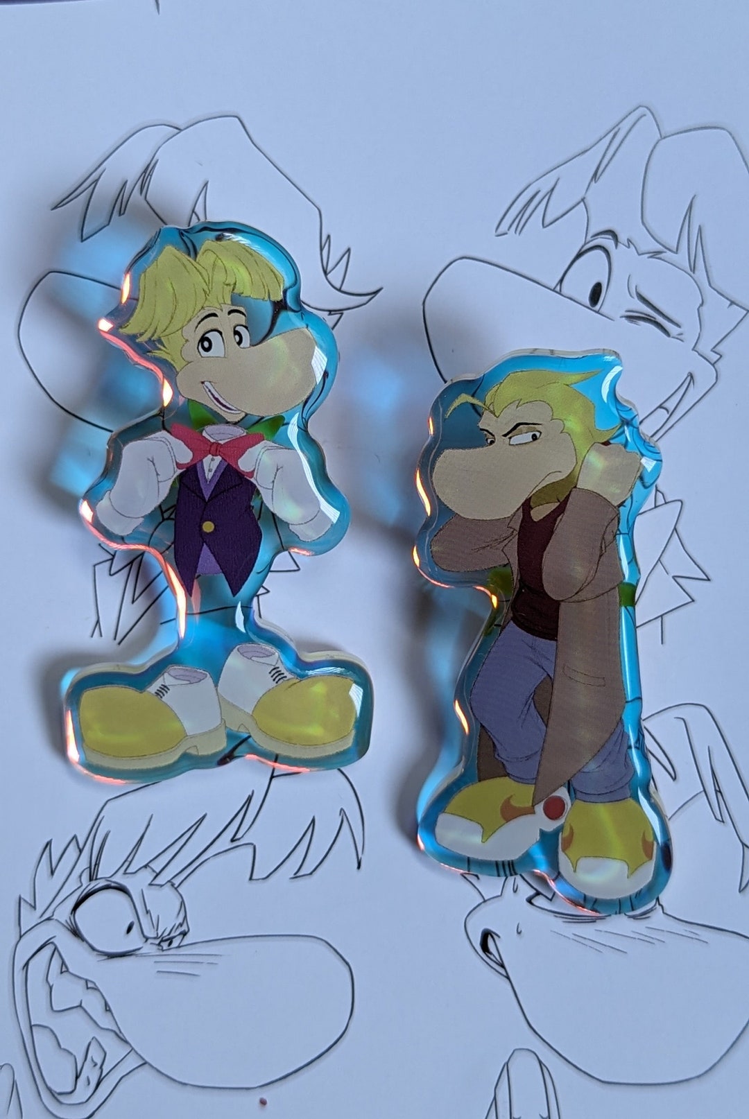 Rayman and Ramon Acrylic Pins [captain Laserhawk] - Etsy