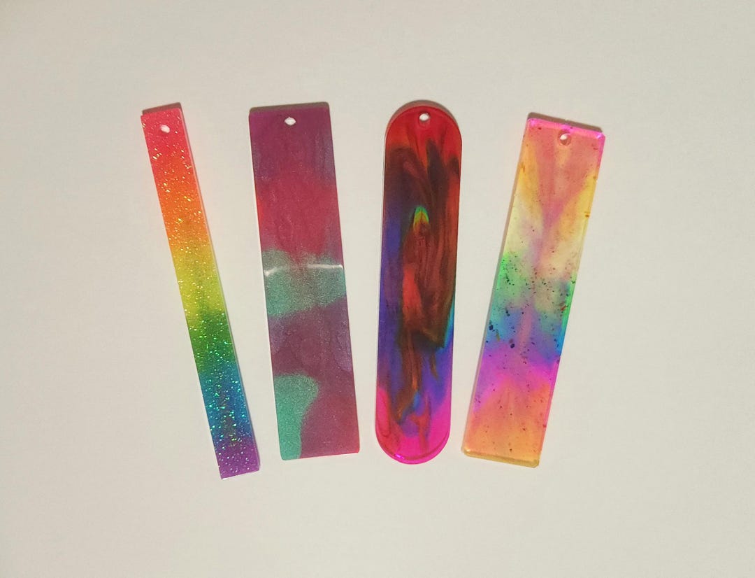 Tie Dye Bookmarks and Page Holder Sets - Etsy