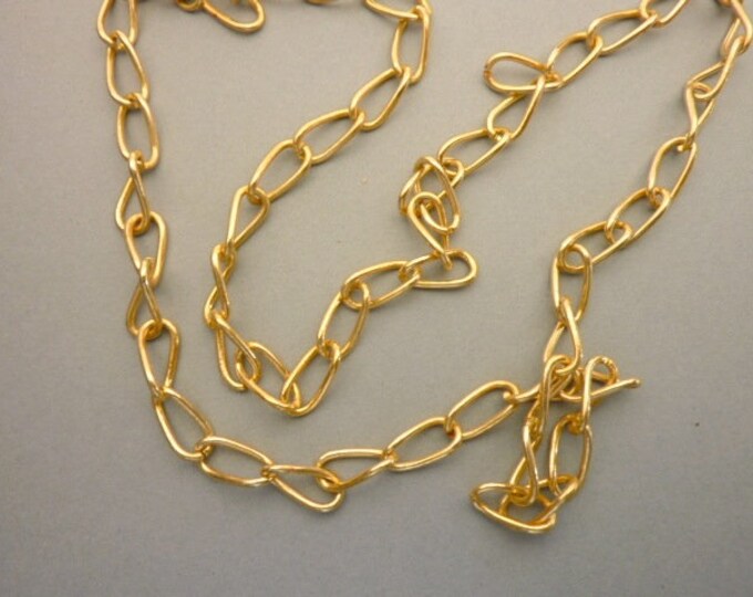 Cable Chain Necklace - Complete - Gold Plated 24" - Etsy
