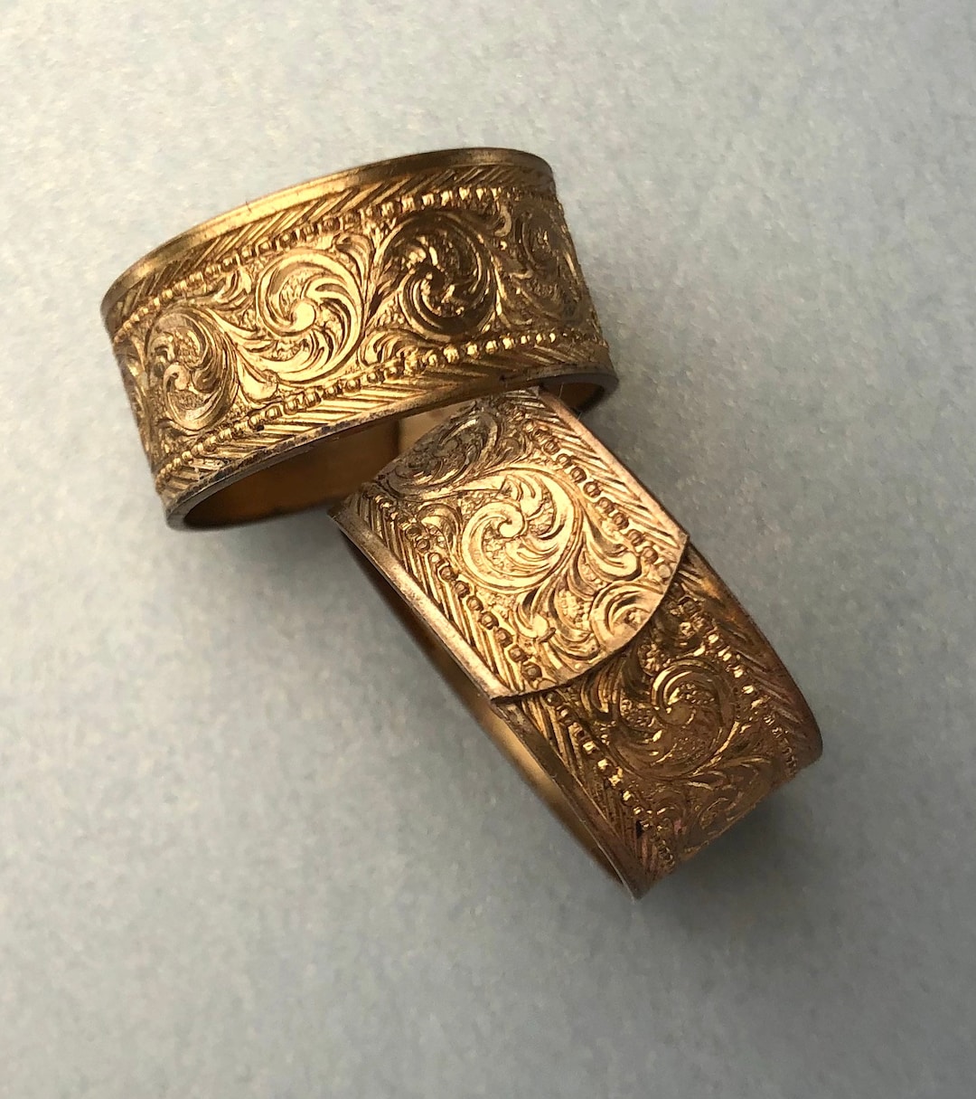Ornate Brass Ring - Victorian - Etsy