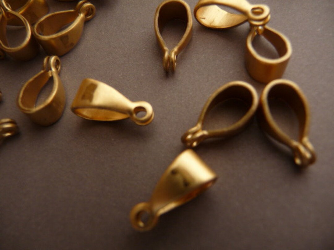 12 Brass Rivet Bail - Chain End Connector - Steampunk - Etsy