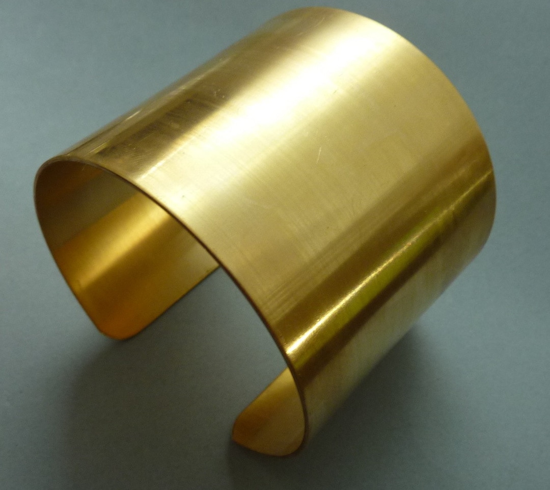 Brass Cuff Bracelet 2" Solid Blank - Etsy